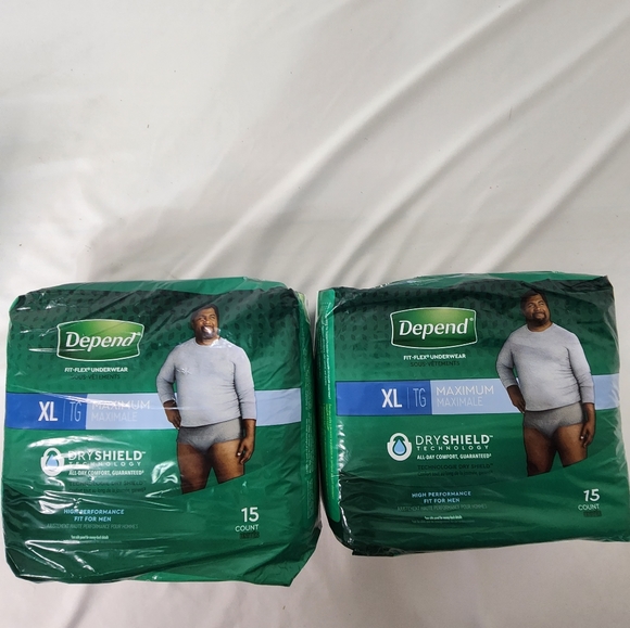 Depend | Underwear & Socks | Depend Mens Xl Maximum Absorbency 2 5 ...